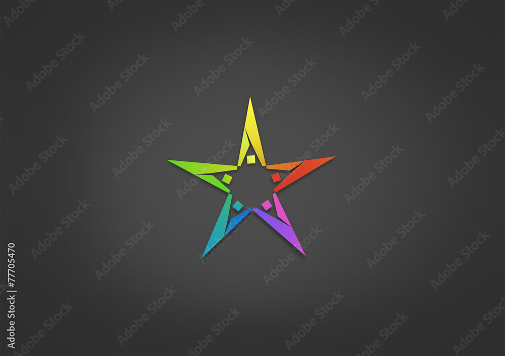 Stars Logo Sucsess logo team Work icon community abstract Stock Vector ...