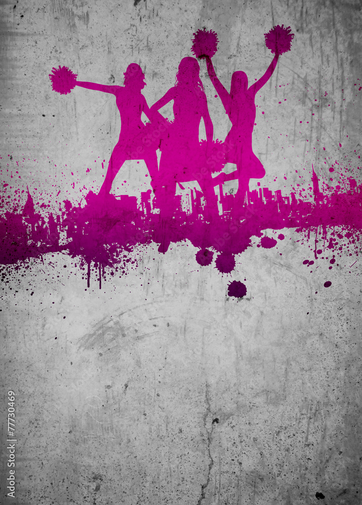 Cheerleader background Illustration Stock | Adobe Stock