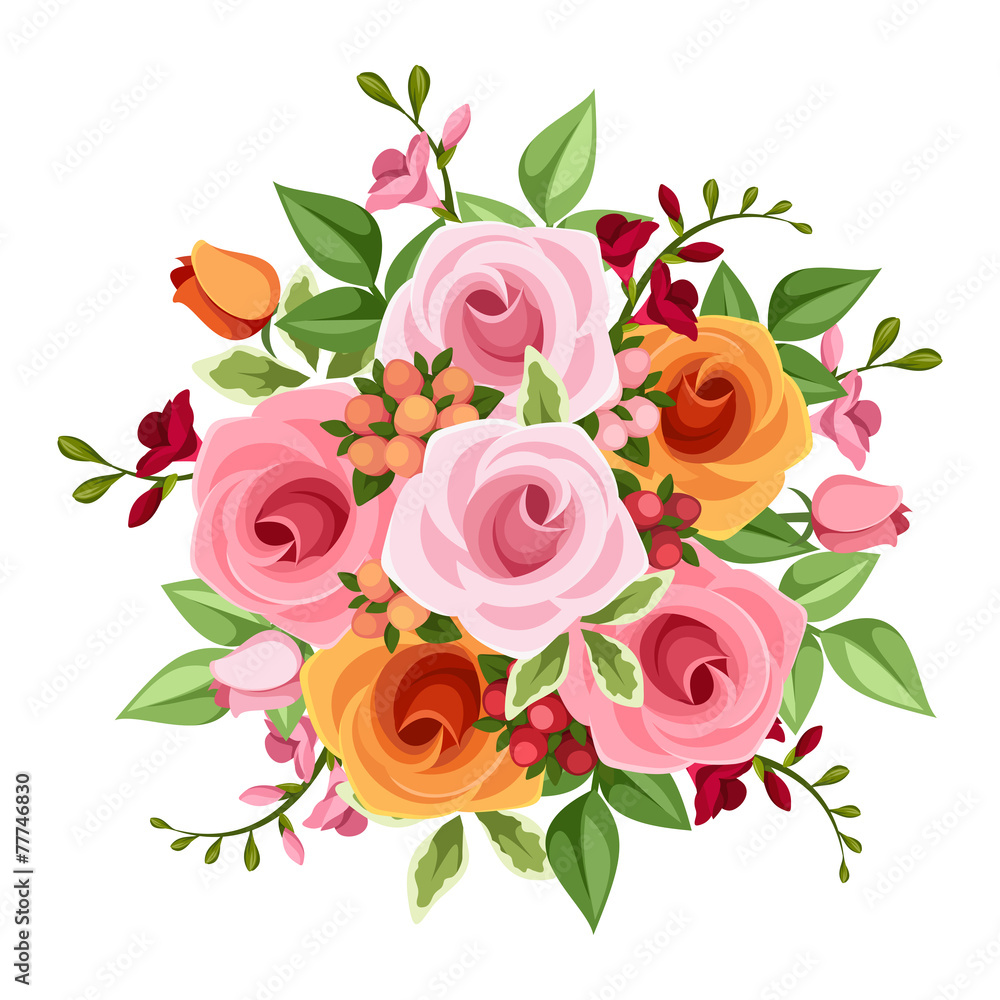 Bouquet Of Flowers Vector