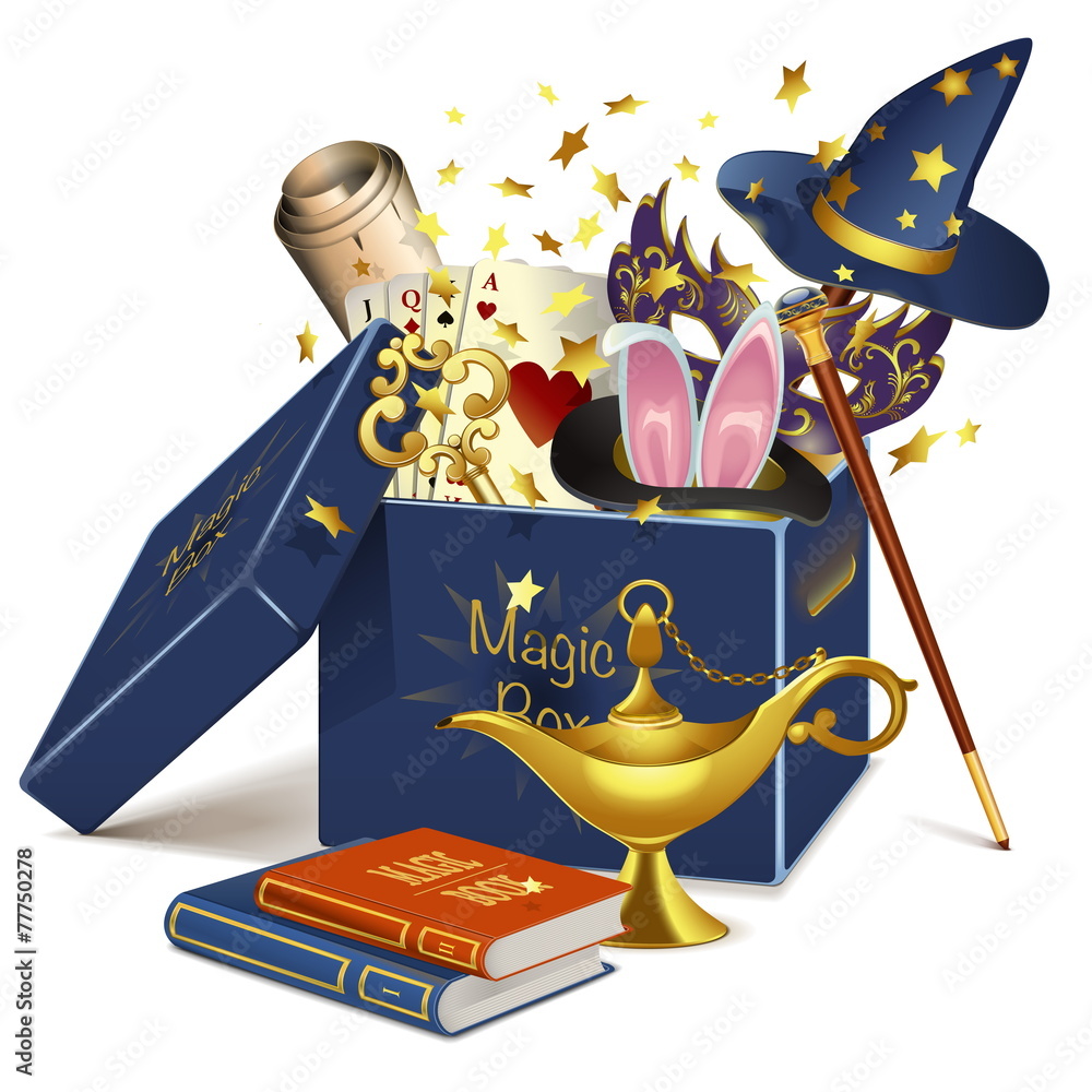 Vector Magic Box Stock-Vektorgrafik | Adobe Stock