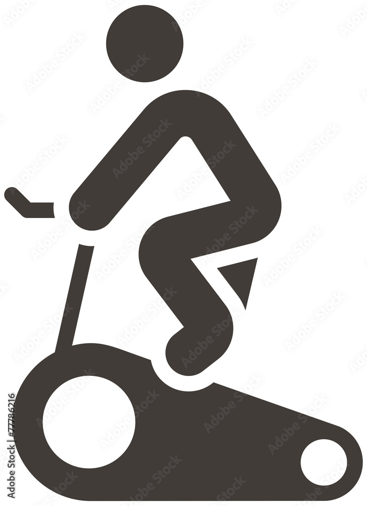 indoor cycling icon ilustración de Stock | Adobe Stock
