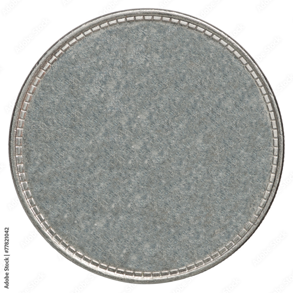 blank silver coin Stock Photo | Adobe Stock