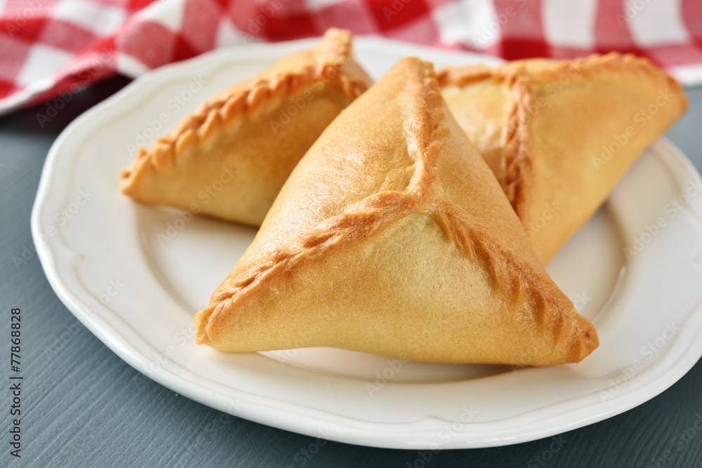 Echpochmak the traditional Tatar pastry Stock Photo | Adobe Stock