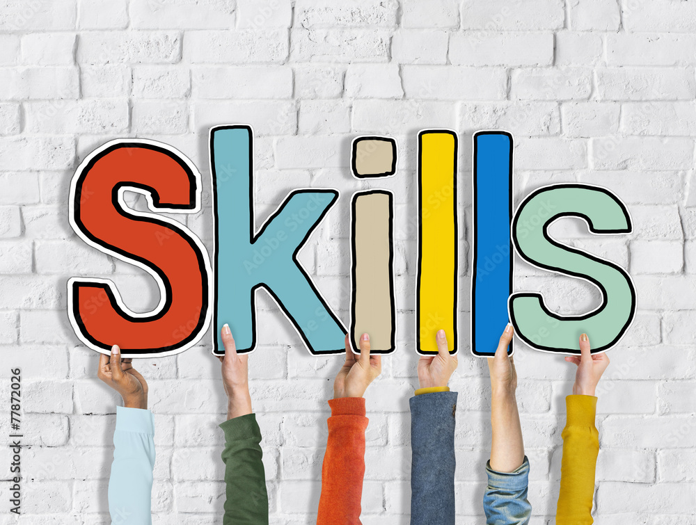 Skills Word Development Improvement Concept Stock Photo | Adobe Stock