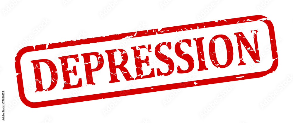 Damaged red oval stamp with the word - depression - vector svg Stock ...