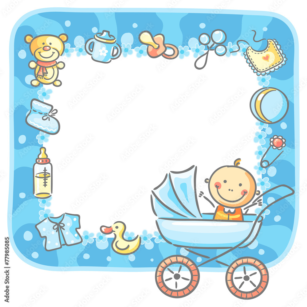 Baby Boy Clip Art Border