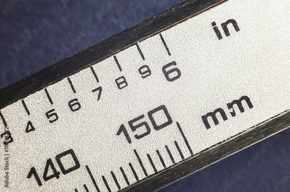 Millimeters and Inches Stock Photo | Adobe Stock