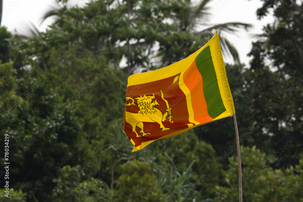 Sri Lankan flag Stock Photo | Adobe Stock