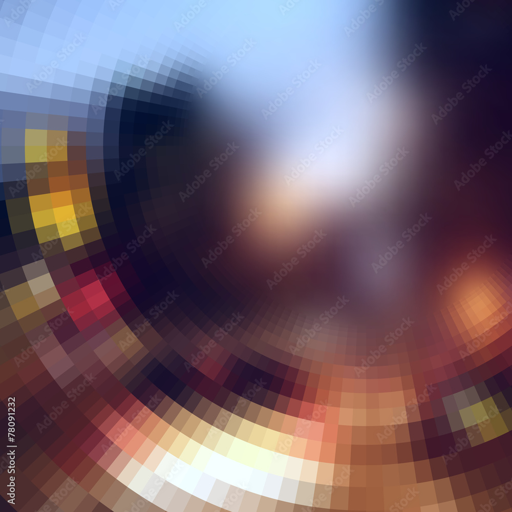 The blur effect gradually turning into faceted on defocused pho Stock ...