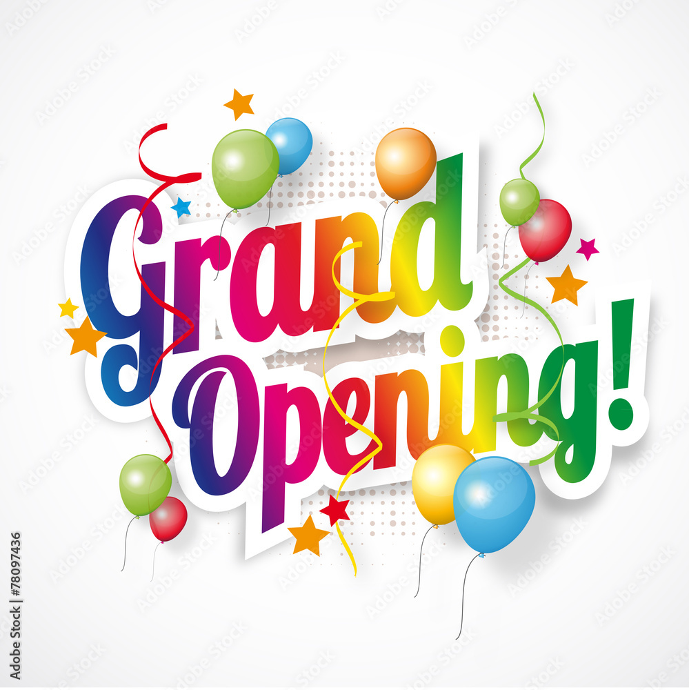 Grand opening Stock Vector | Adobe Stock