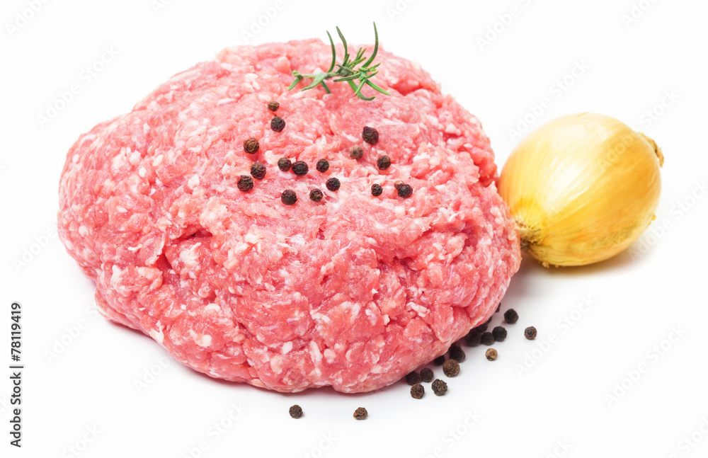 Schweinemett, Zwiebel Stock-Foto | Adobe Stock