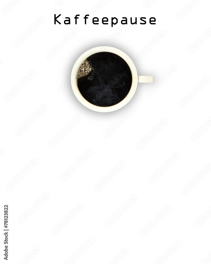 Schild Kaffeepause Stock-Foto | Adobe Stock