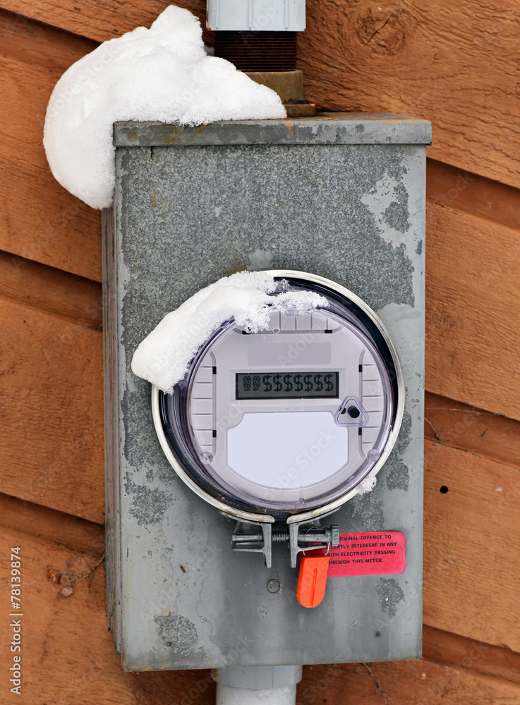 Hydro Power Meter with Money Dollar Signs Stock Photo | Adobe Stock