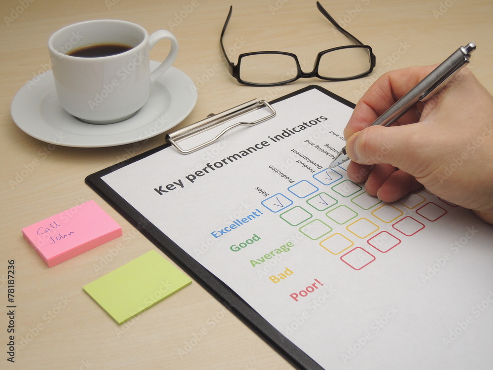 Assessment of key performance indicators Stock Photo | Adobe Stock