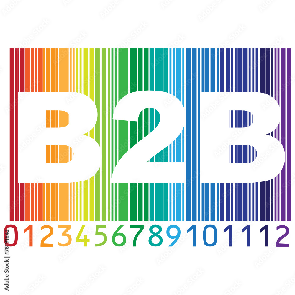 B2B ICON Stock Vector | Adobe Stock