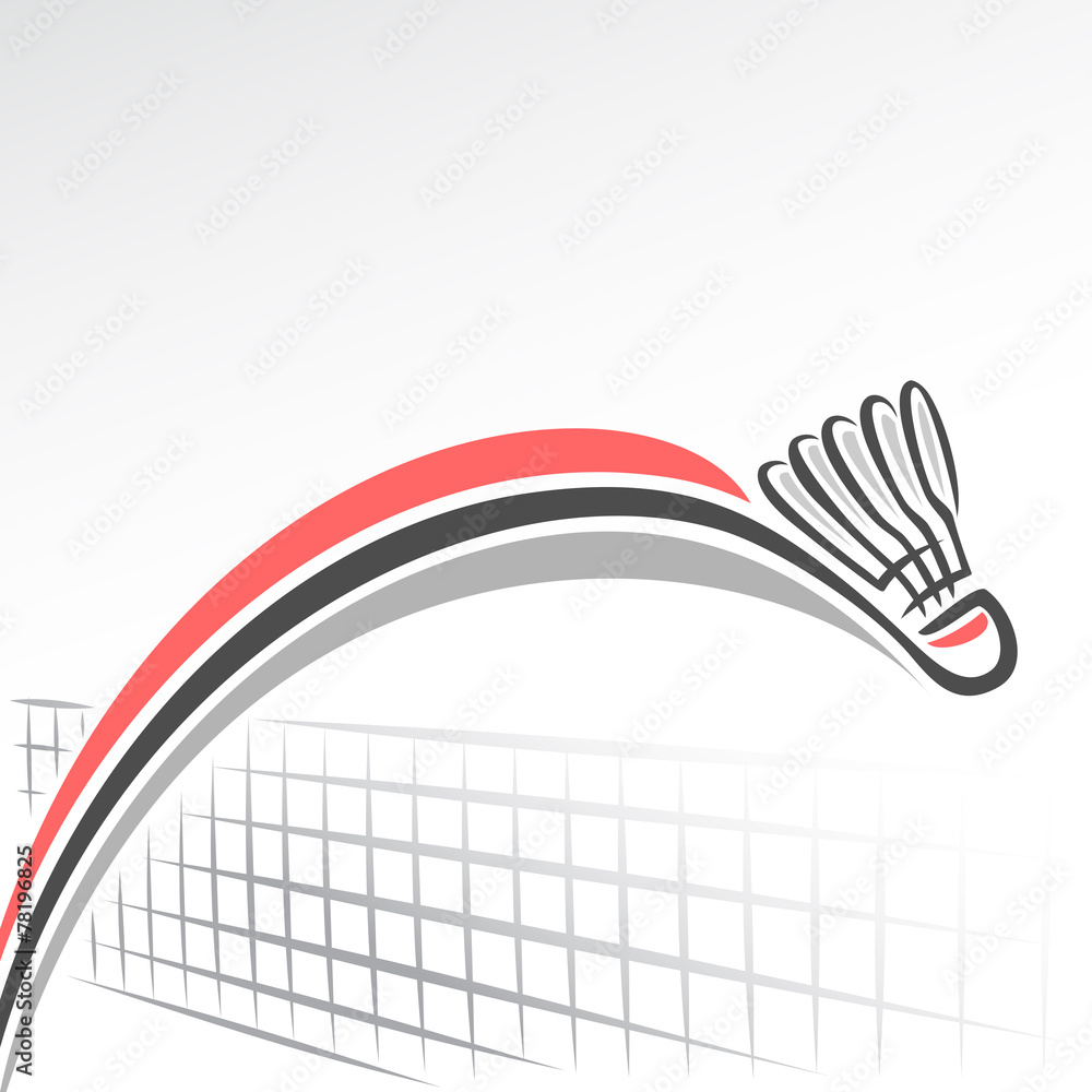 Abstract background on the badminton theme Stock Vector | Adobe Stock