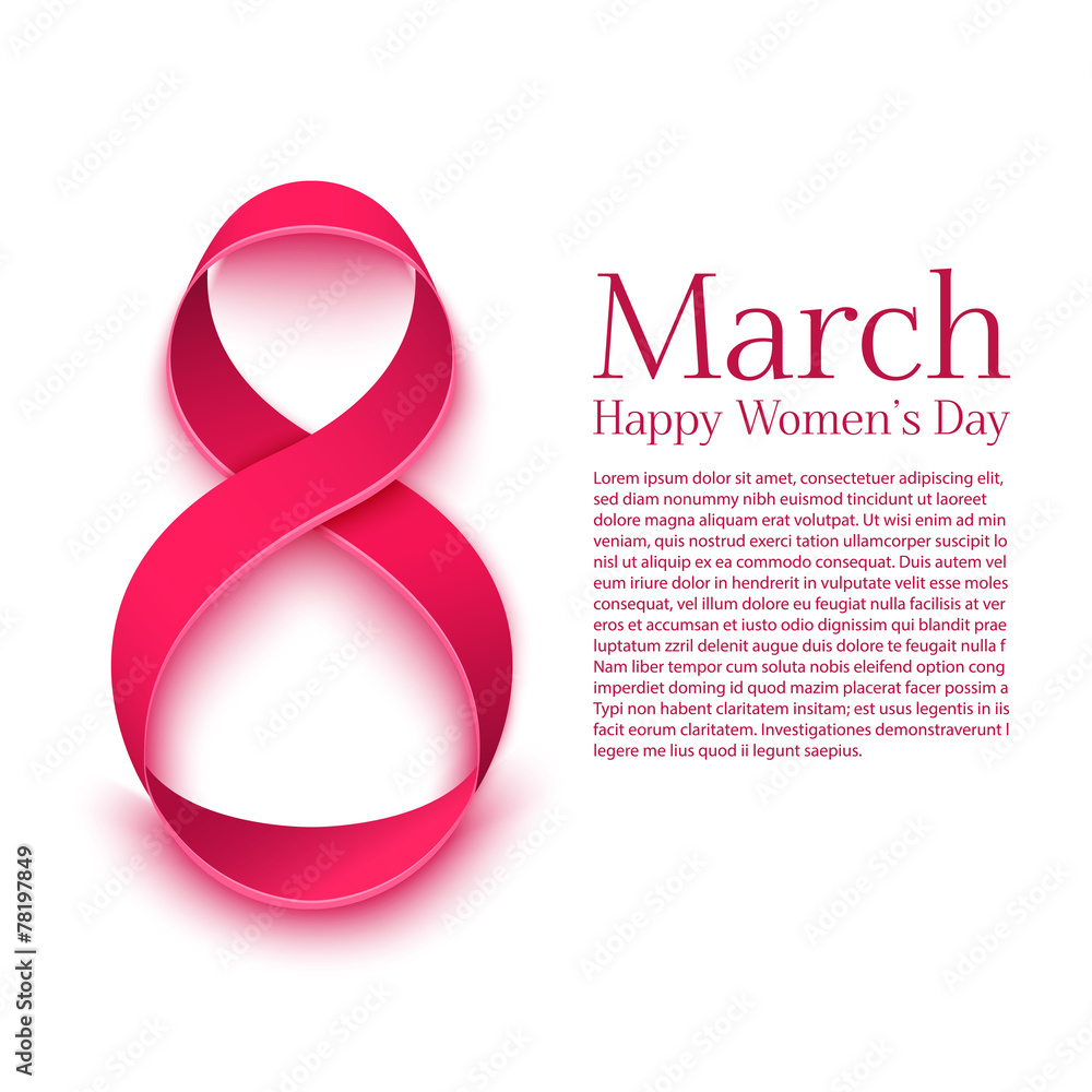 March 8 greeting card Stock Vector | Adobe Stock