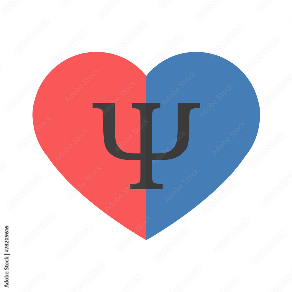 Psychology of relationships symbol Stock Vector | Adobe Stock