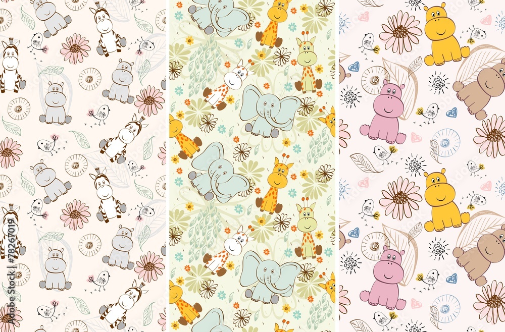 cartoon animals Stock Vector | Adobe Stock