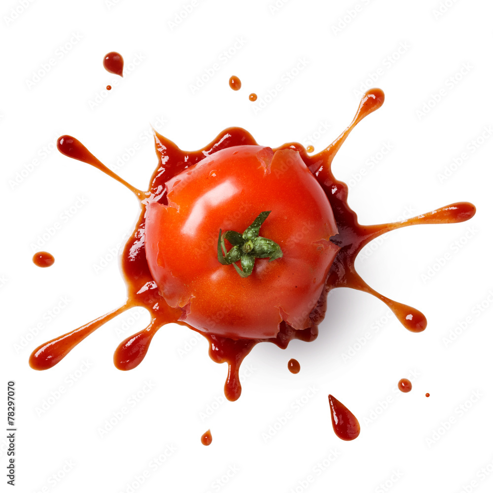 smash tomato Stock Photo | Adobe Stock