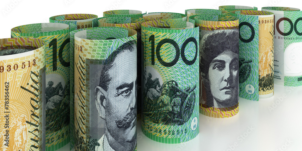 100 Australian Dollars Rolls Stock-Illustration | Adobe Stock