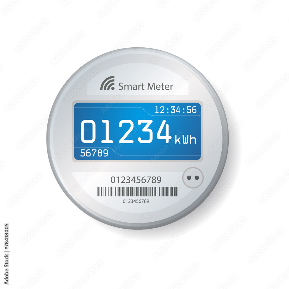 Smart meter illustration Stock Vector | Adobe Stock