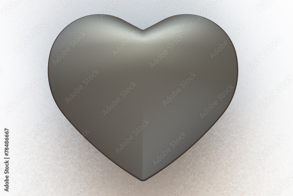 Matte Metal Heart Stock Illustration | Adobe Stock