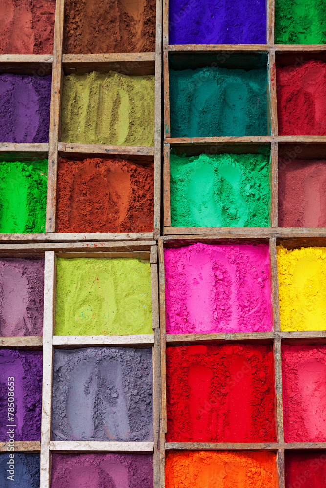 Indian color powder Stock Photo | Adobe Stock