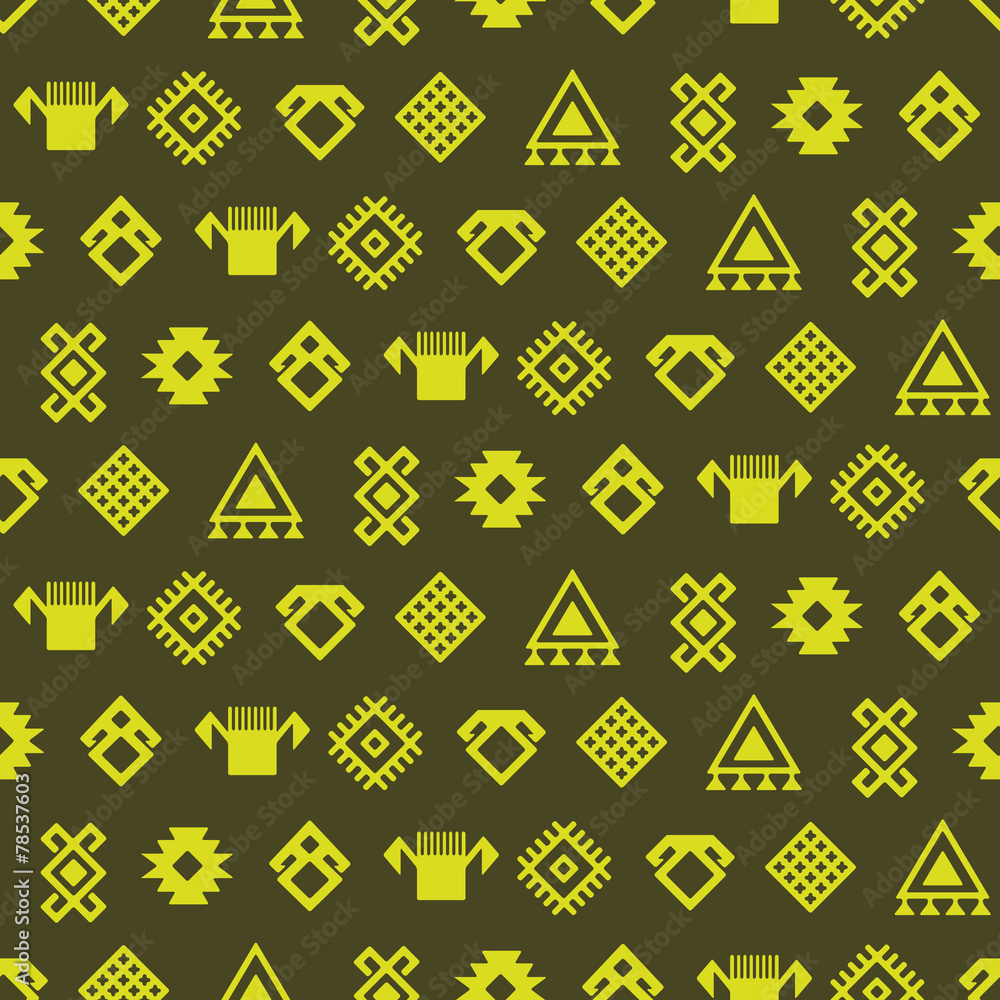 seamless background with Persian ethnic symbols Stock Vector | Adobe Stock