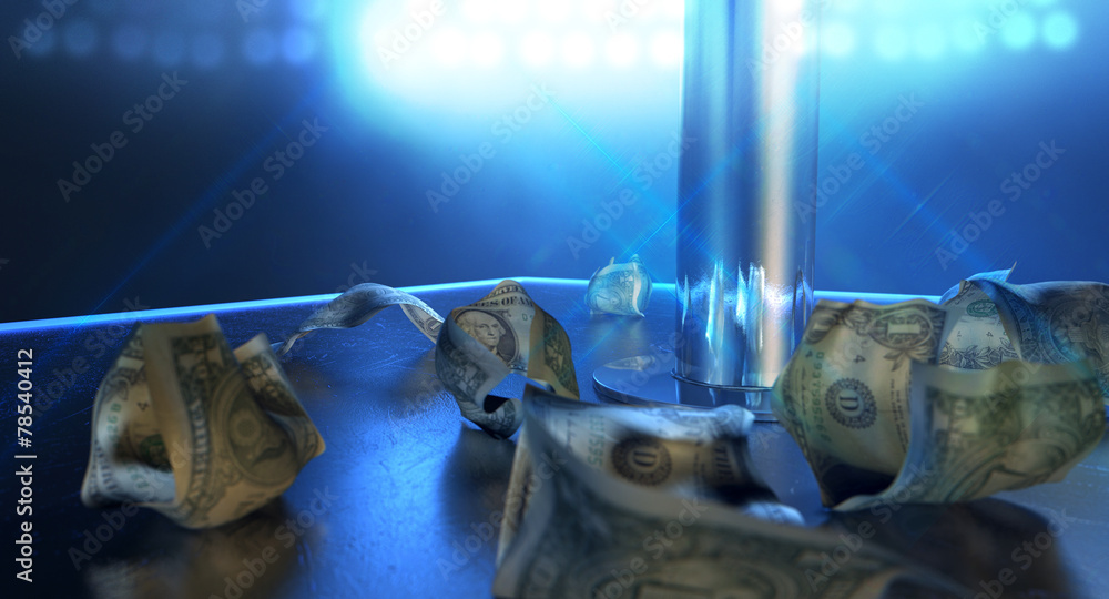 Stripper Tips On Stage Stock Illustration | Adobe Stock