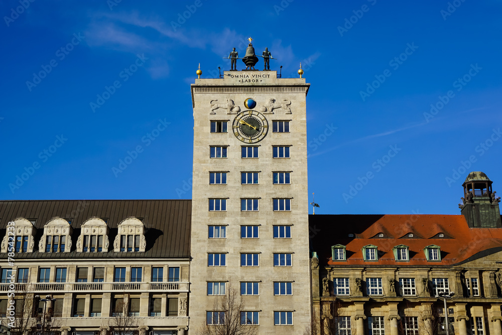 Leipzig Krochhochhaus Stock Photo | Adobe Stock