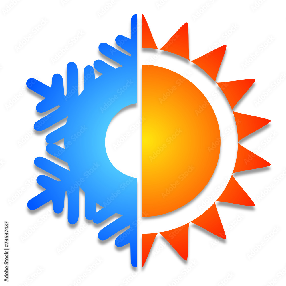 Vecteur Stock logo chaud froid | Adobe Stock