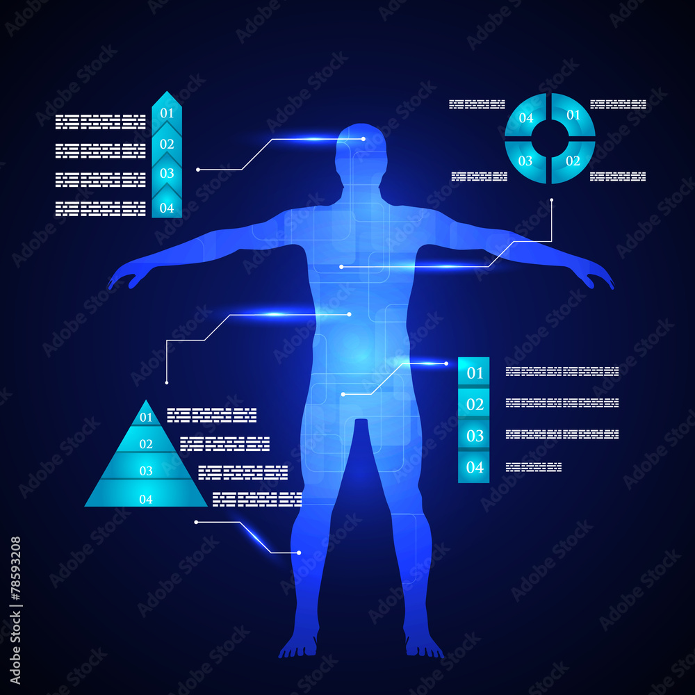 Infographics Human Body Anatomy Stock Vector | Adobe Stock
