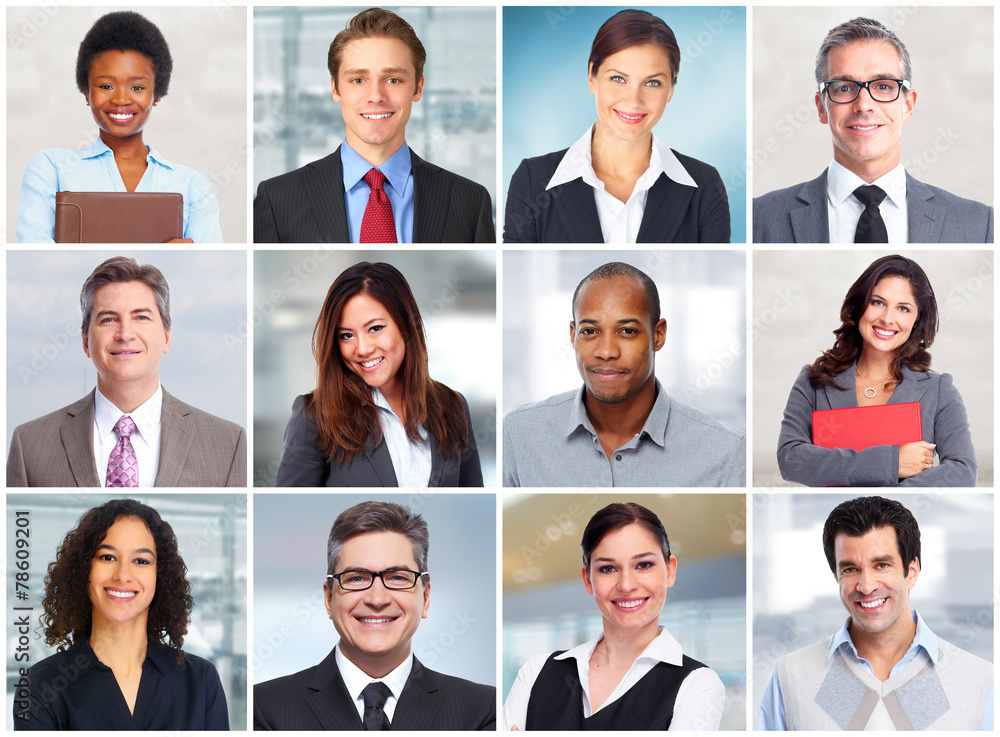 Business people face. Stock-Foto | Adobe Stock