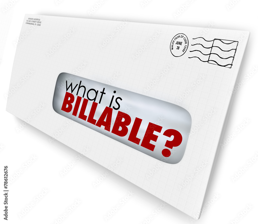 What is Billable Words Envelope Invoice Mail Charges Stock Illustration ...