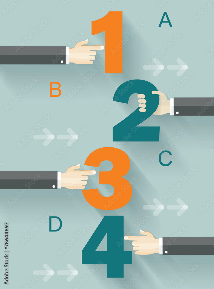 Number options template. Can be used for workflow layout, diagra Stock ...