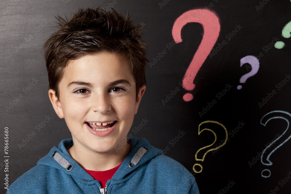 child and question mark Stock Photo | Adobe Stock