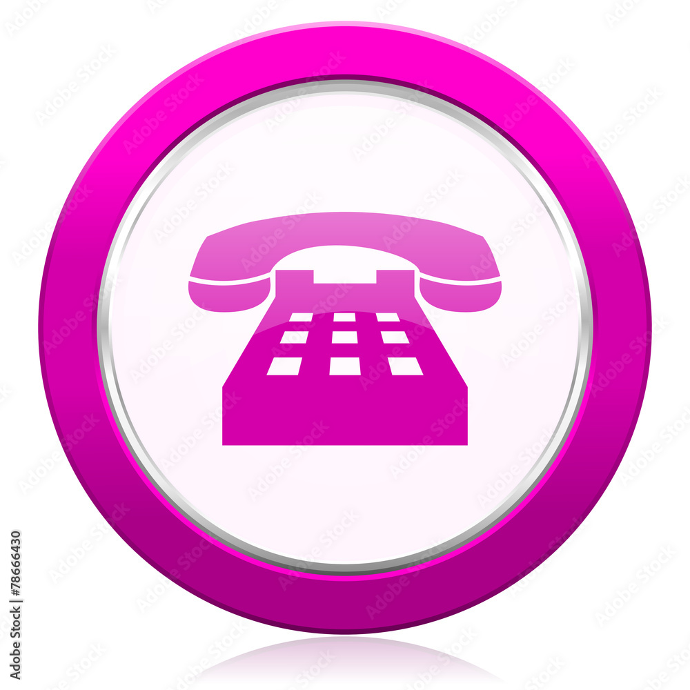 phone violet icon telephone sign Illustration Stock | Adobe Stock