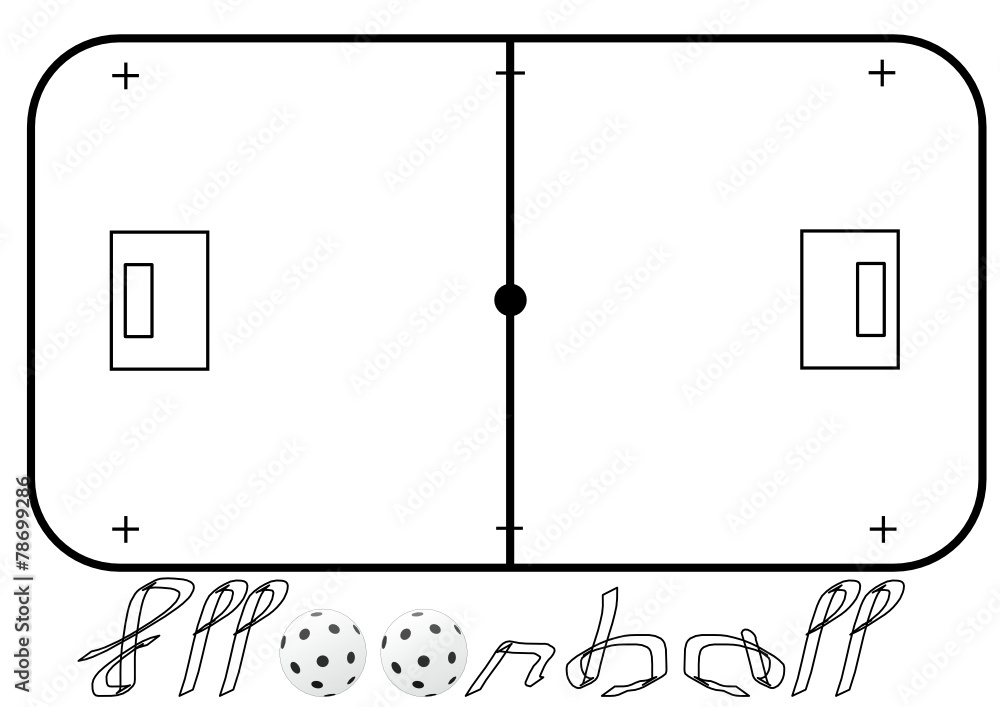 floorball field Stock Vector | Adobe Stock