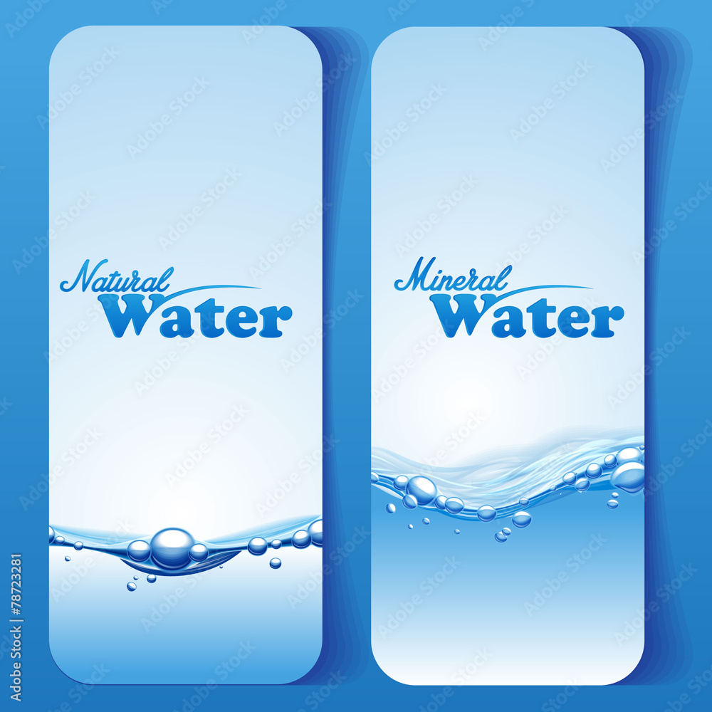 water menu Stock Vector | Adobe Stock