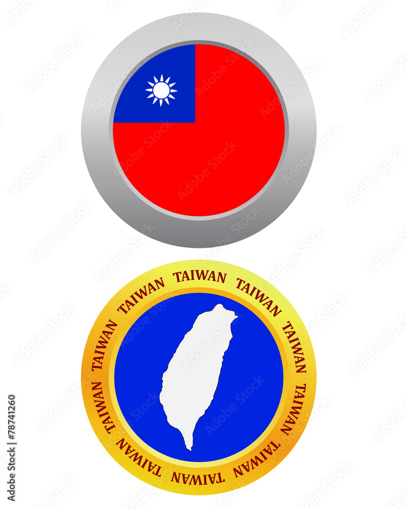 button as a symbol TAIWAN Stock Vector | Adobe Stock