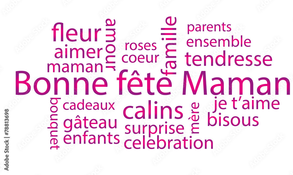 Vetor de bonne fête maman do Stock | Adobe Stock