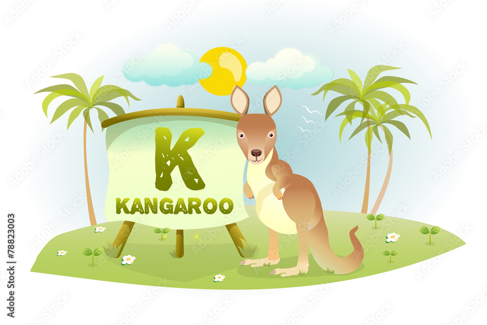 Animated Alphabet K