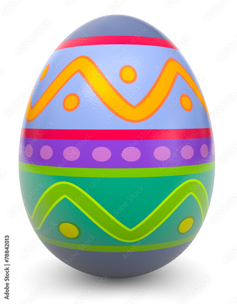 buntes Osterei Stock-Illustration | Adobe Stock