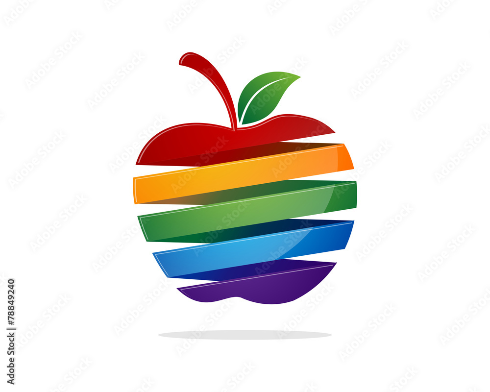 Rainbow Apple Fruit