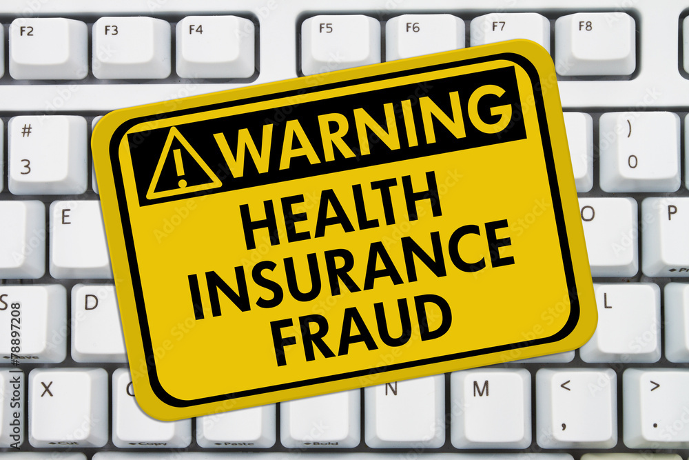 Health Insurance Fraud Warning Sign Stock Illustration | Adobe Stock