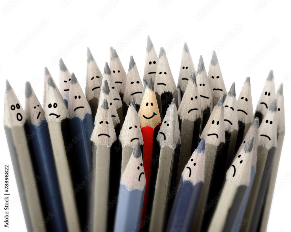 Pencil smile Stock Photo | Adobe Stock