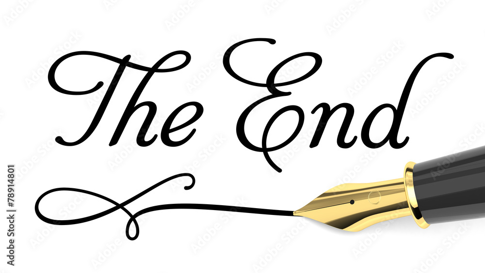 The end handwritten 素材庫插圖 | Adobe Stock