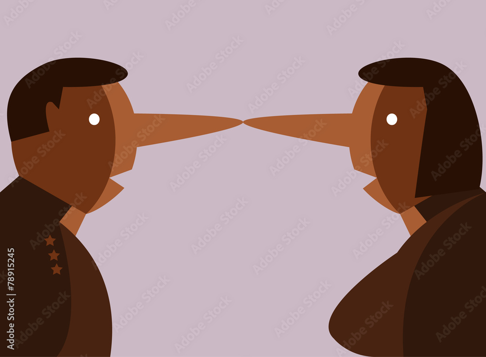 liar people. flat design character. vector illustration Stock Vector ...