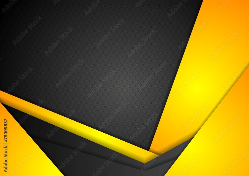 Abstract dark yellow corporate background Stock Vector | Adobe Stock